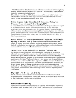 Napoleon part 2 readings and viewings | PDF