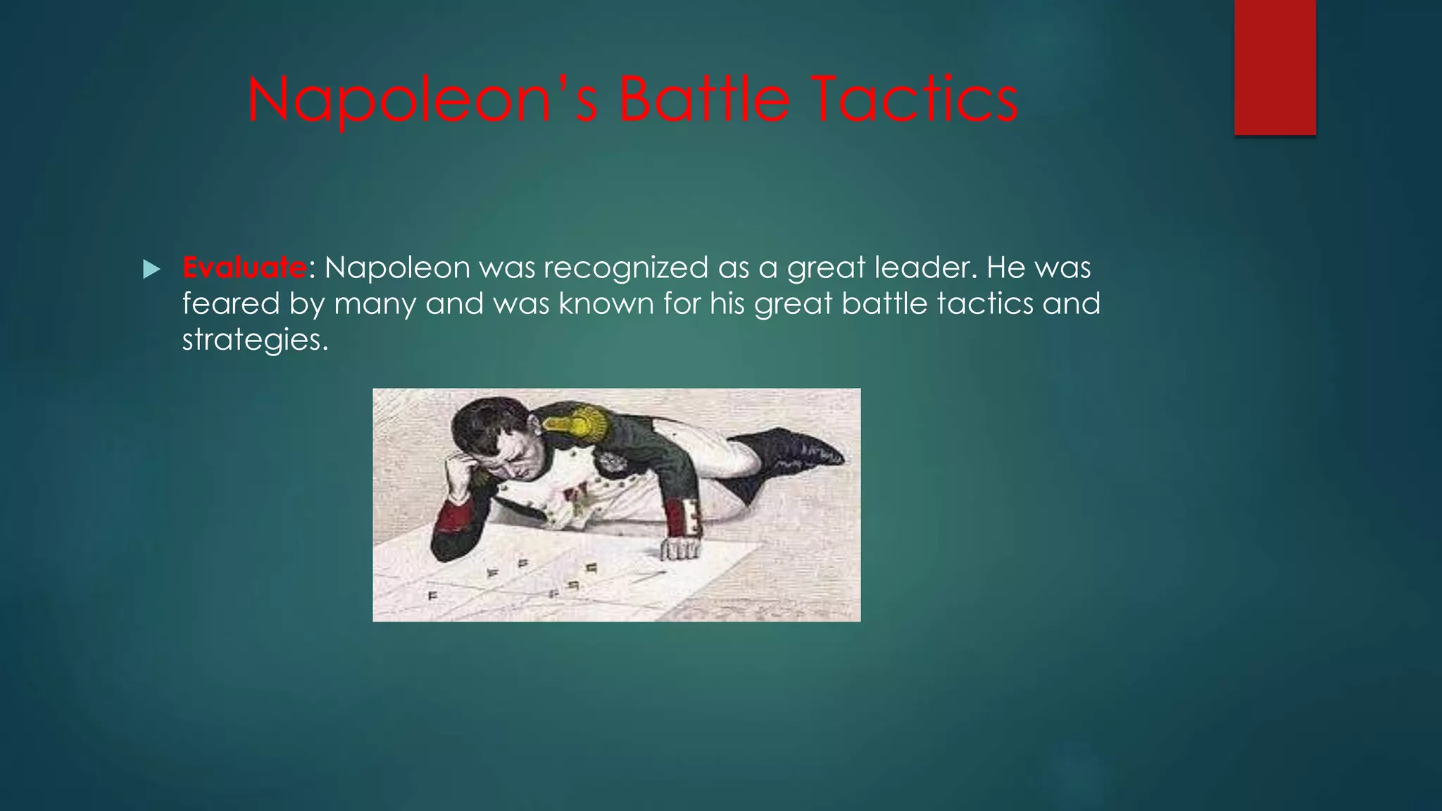 Napoleon’s battle tactics history pp | PPTX