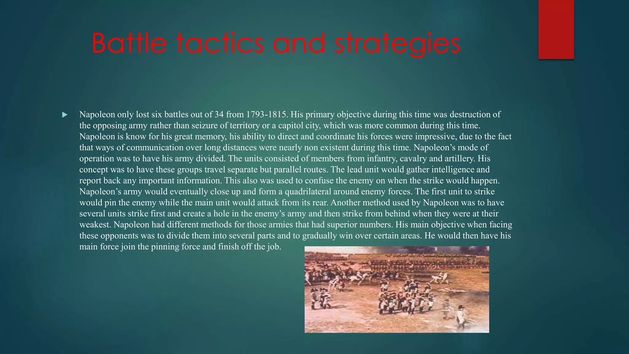 Napoleon’s battle tactics history pp | PPTX