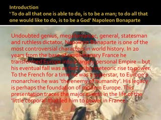 Napoleon’s rise to power | PPTX