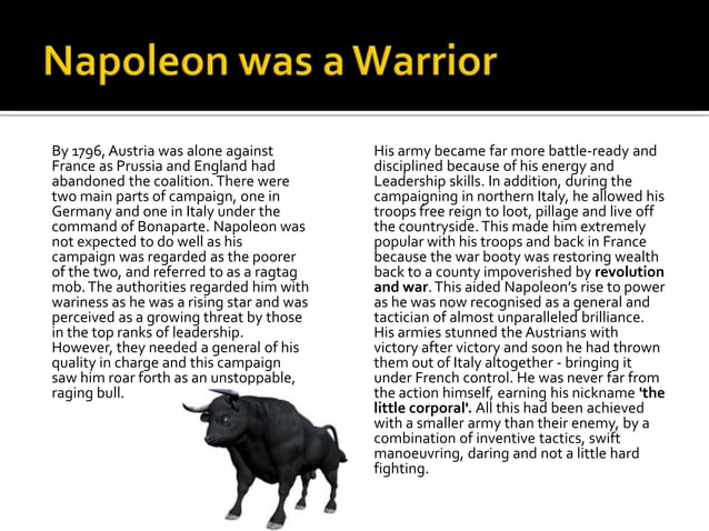 Napoleon’s rise to power | PPTX | War and Conflicts