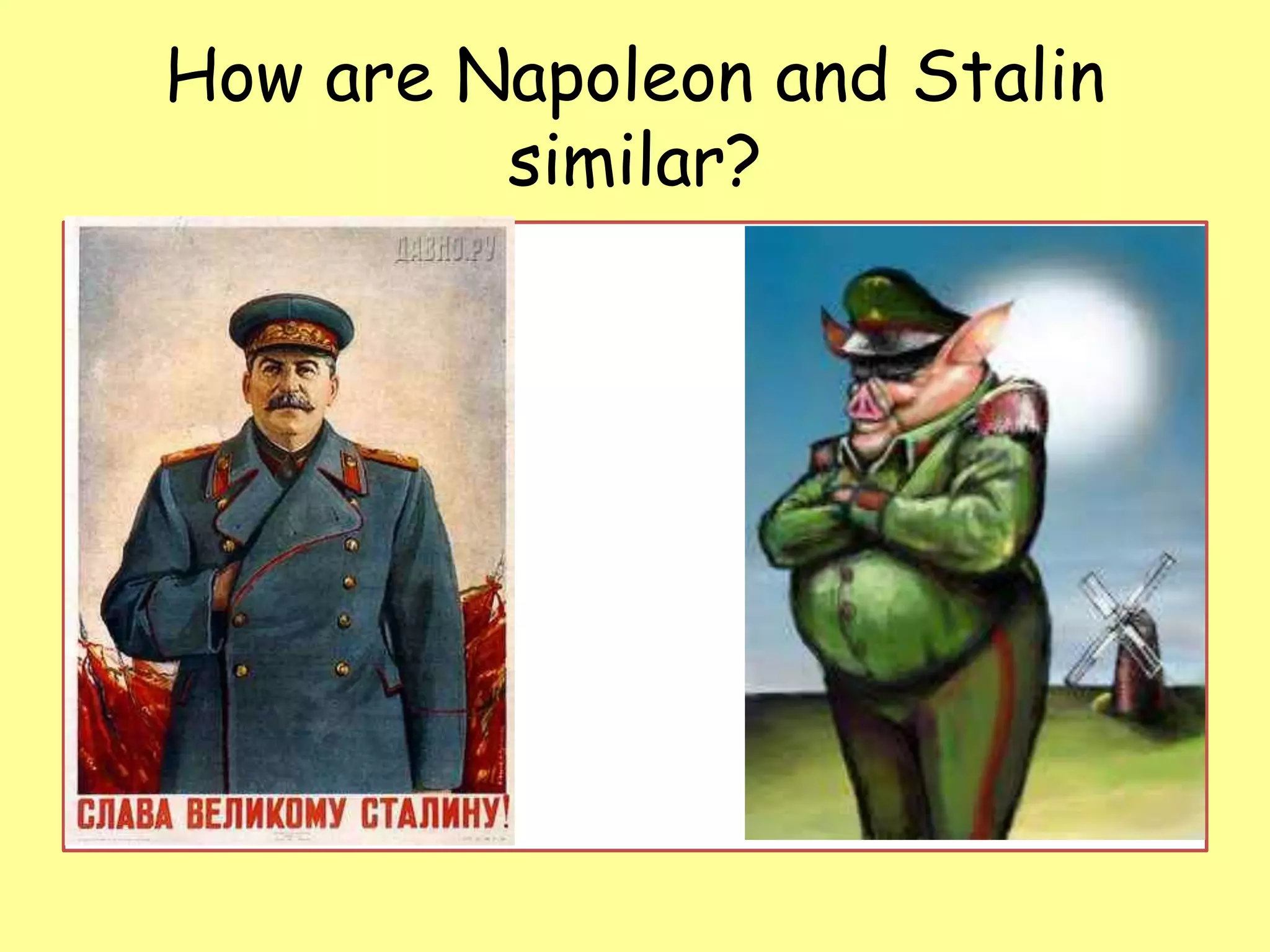 Napoleon vs stalin | PPT