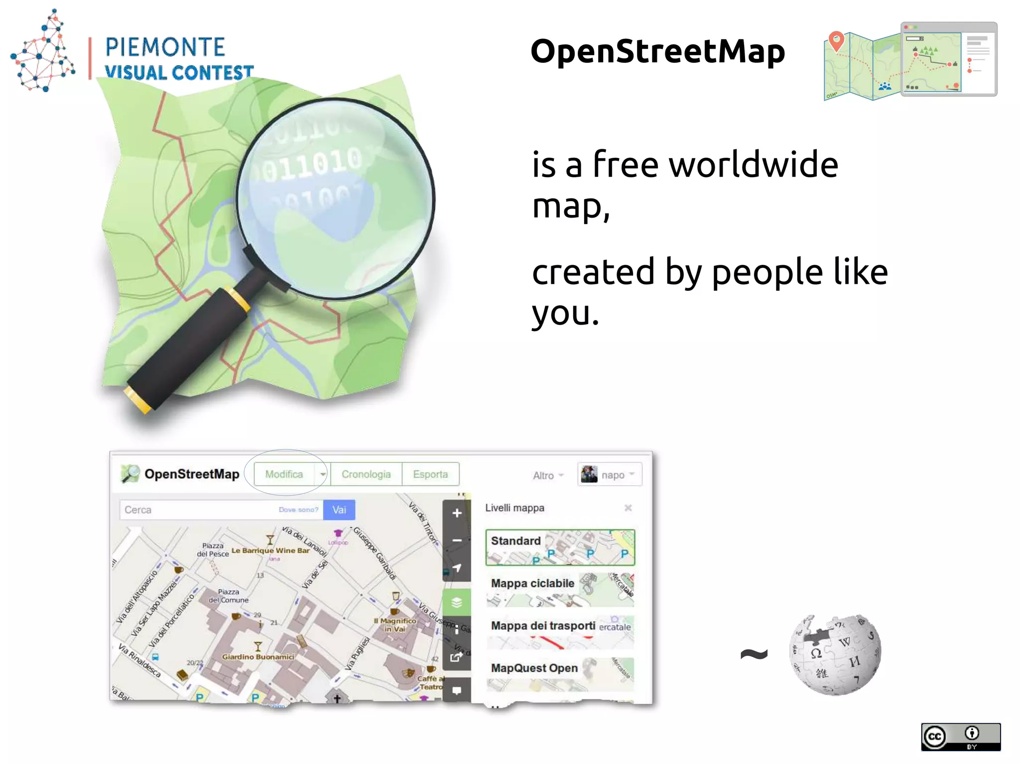 Openstreetmap An Introduction For The Mappathon Piemonte Visual Contest Pdf Computing