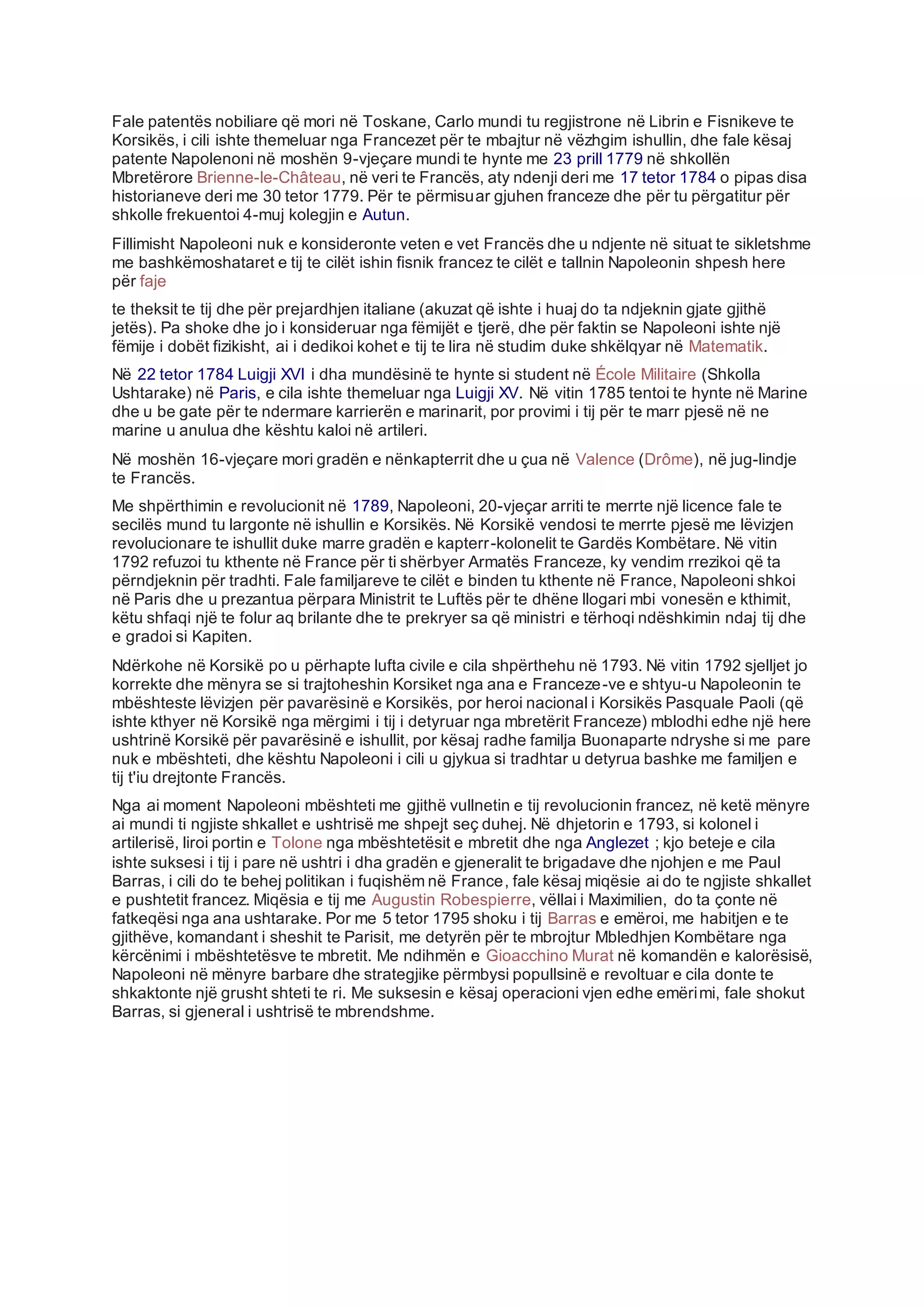 Projekt Napoleon Bonaparti | DOCX