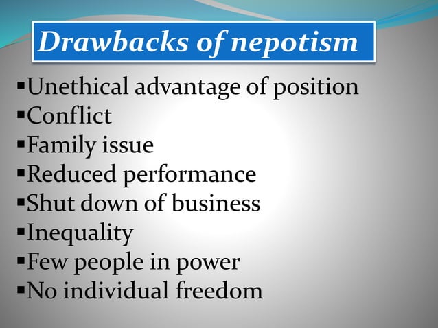Nepotism in india | PPT