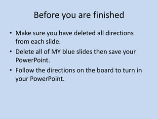 Native American PPP Directions | PPT