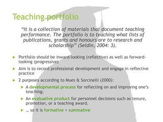 Developing an ePortfolio | PDF