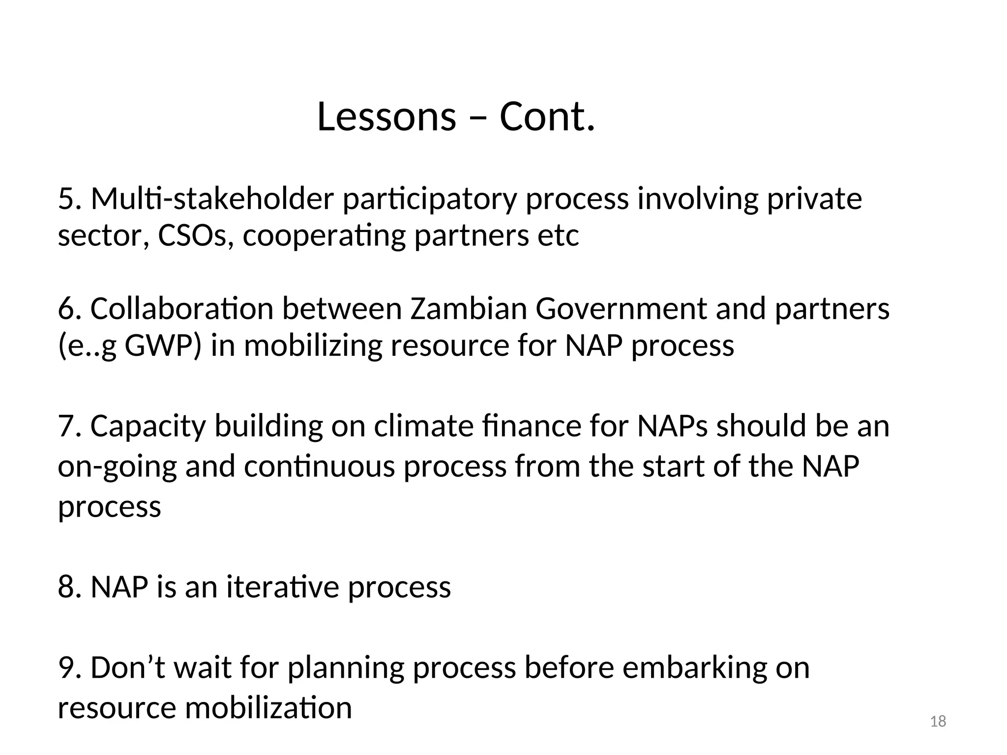 National Adaptation Plan for Zambia: Its Importance, The Process ...