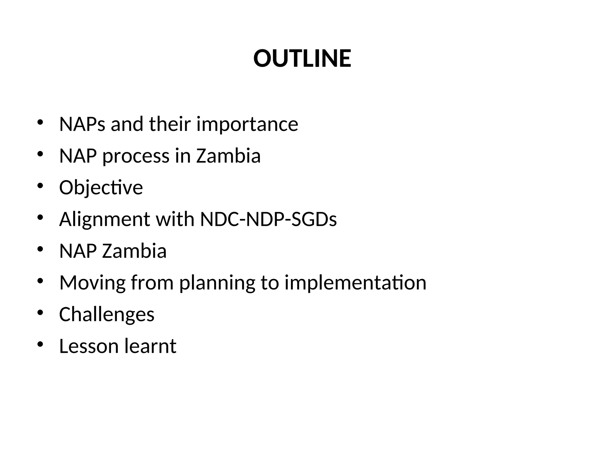 National Adaptation Plan for Zambia: Its Importance, The Process ...