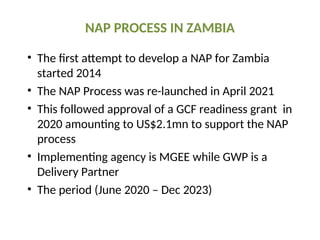 National Adaptation Plan for Zambia: Its Importance, The Process ...