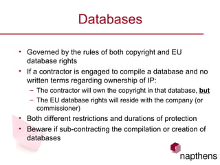 Intellectual Property - A Legal Prespective. By Napthens Solicitors. | PPT