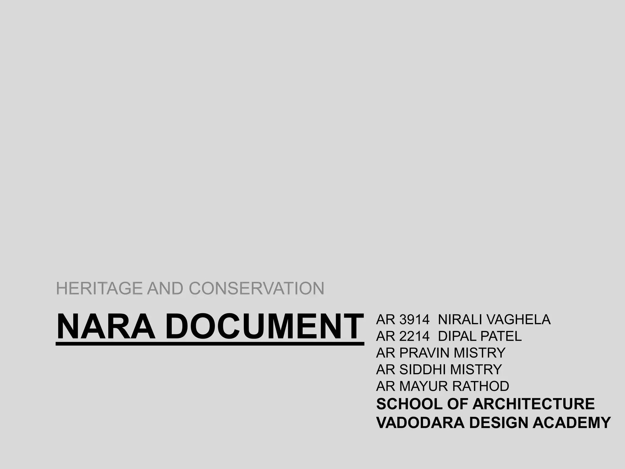 Nara document | PPTX