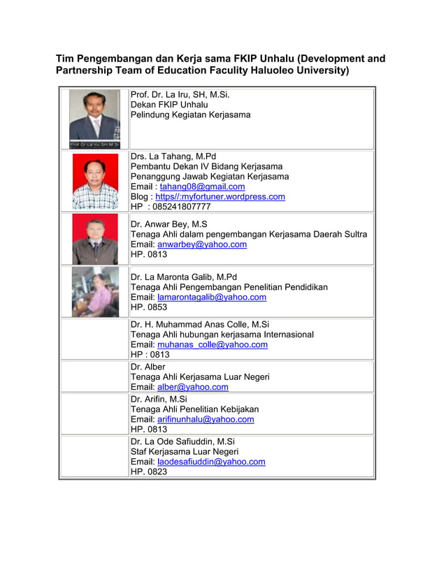 SOP bidang kerjasama | PDF