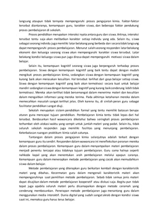 Kesulitan Mengajar Kimia | PDF
