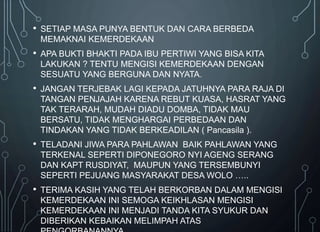 NARASI HUT RI KE 78 untuk disamapikan kisah kemerdekaan RI | PPT