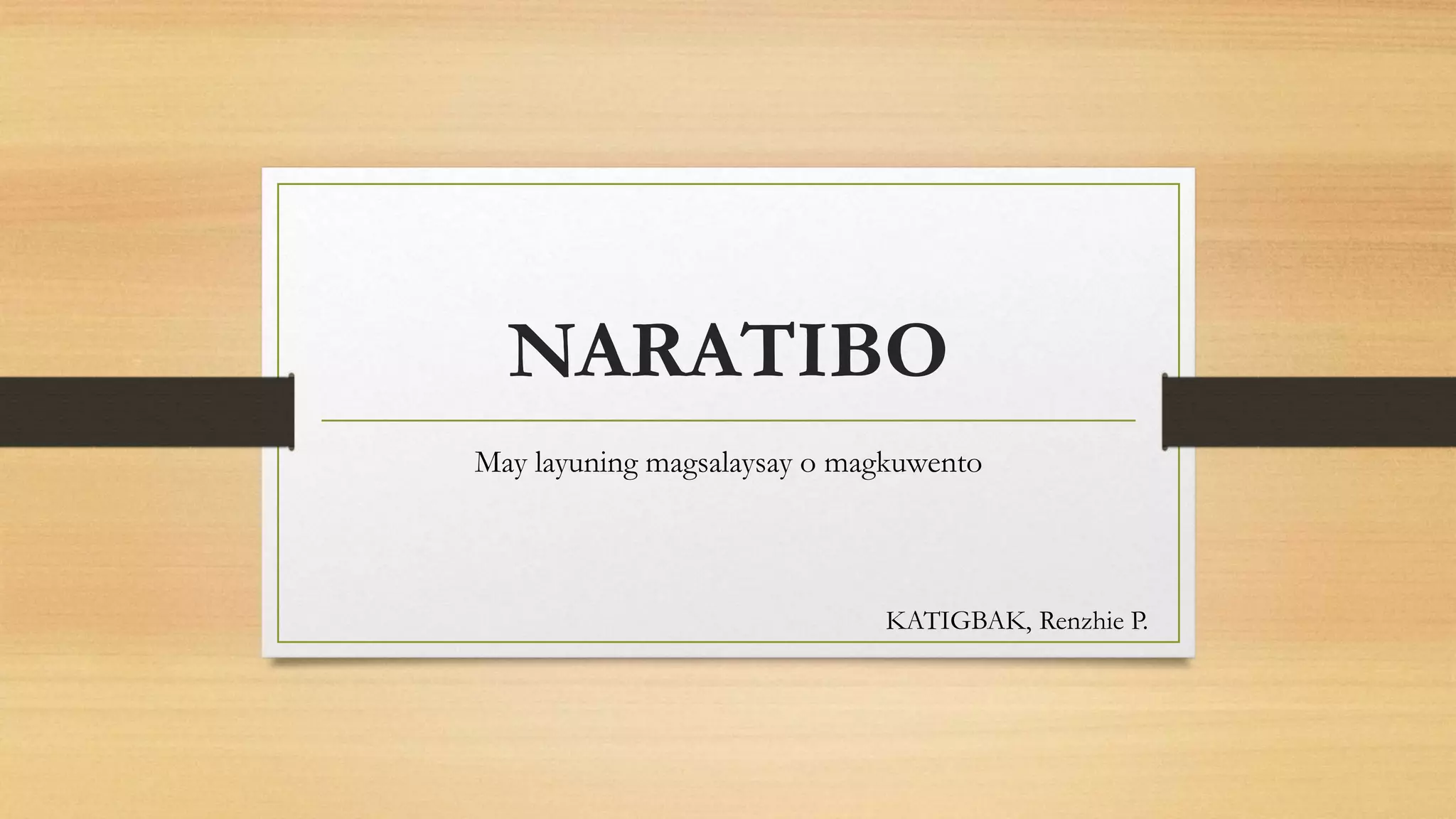 Naratibo | PPTX