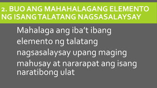 Naratibong ulat | PPTX