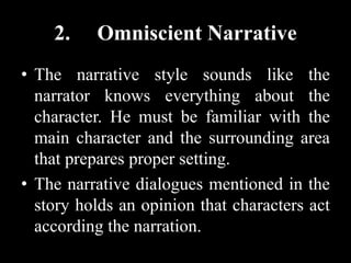 Narative style of three stories by R.K. Narayan | PPT