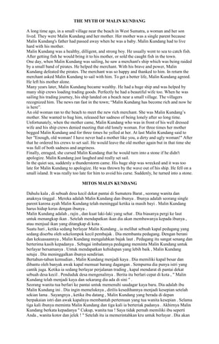 Narative teks | DOCX