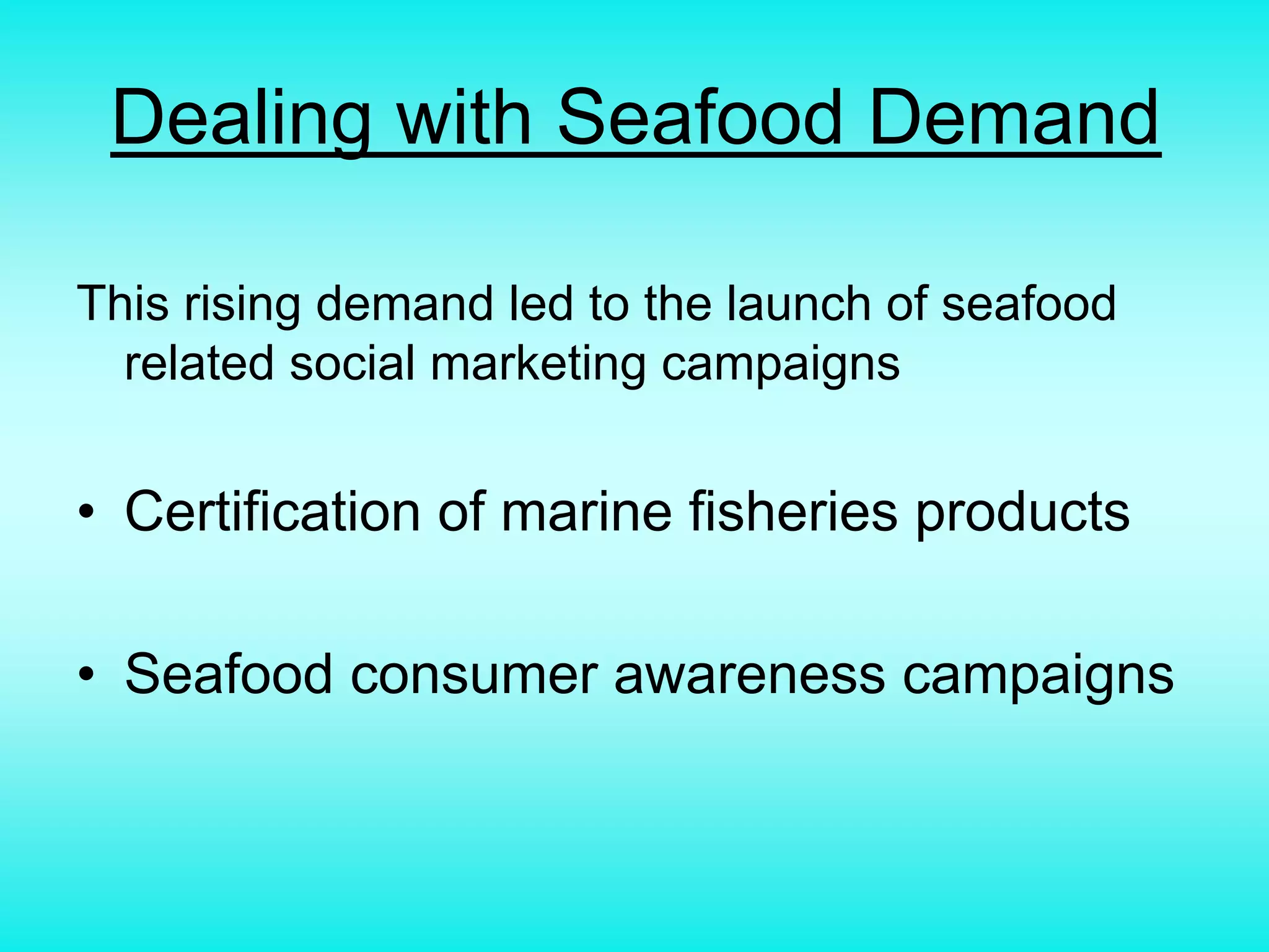 Sustainable seafood campaign | PDF
