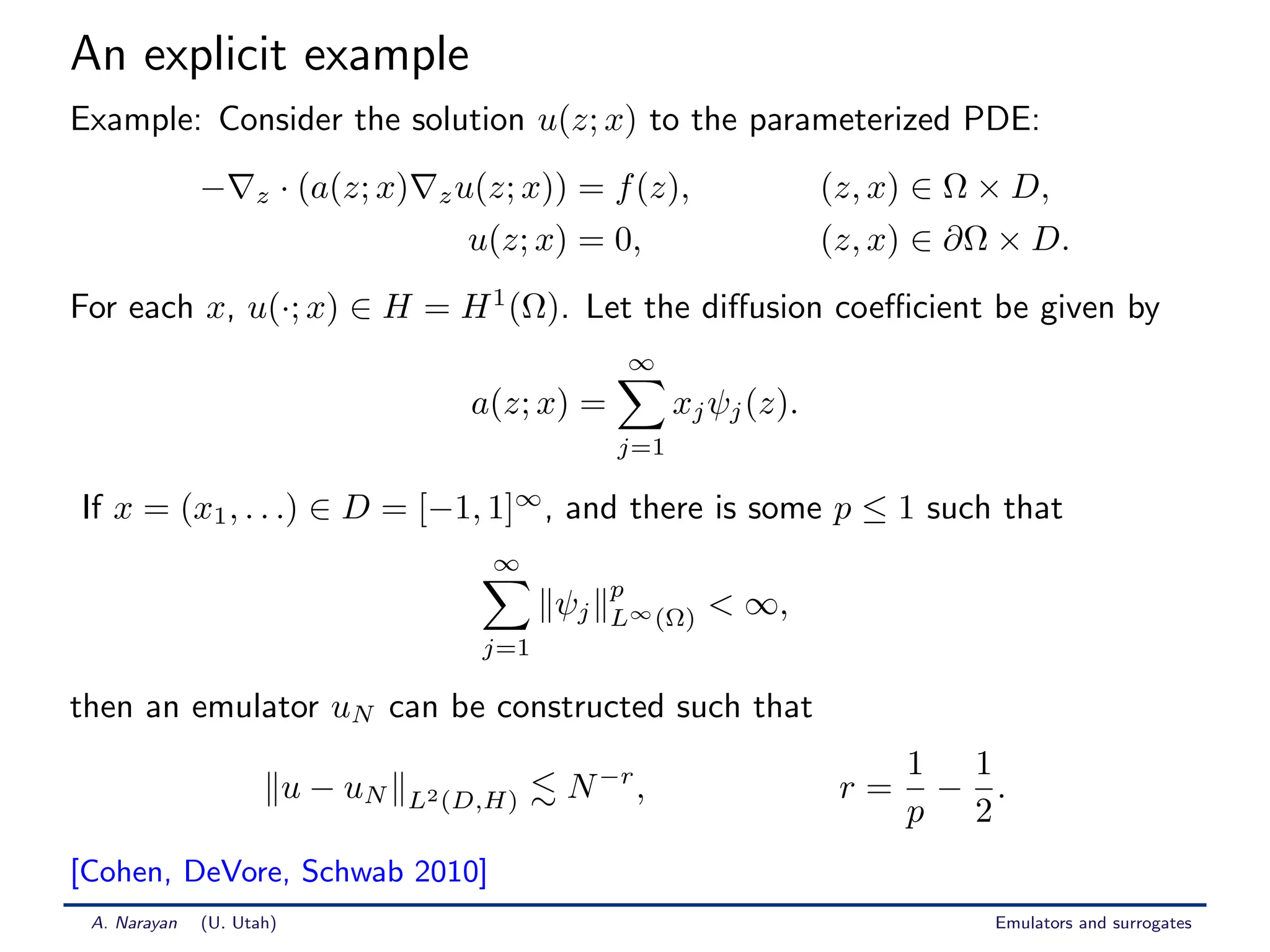 MUMS Opening Workshop - Emulators for models and Complexity Reduction…