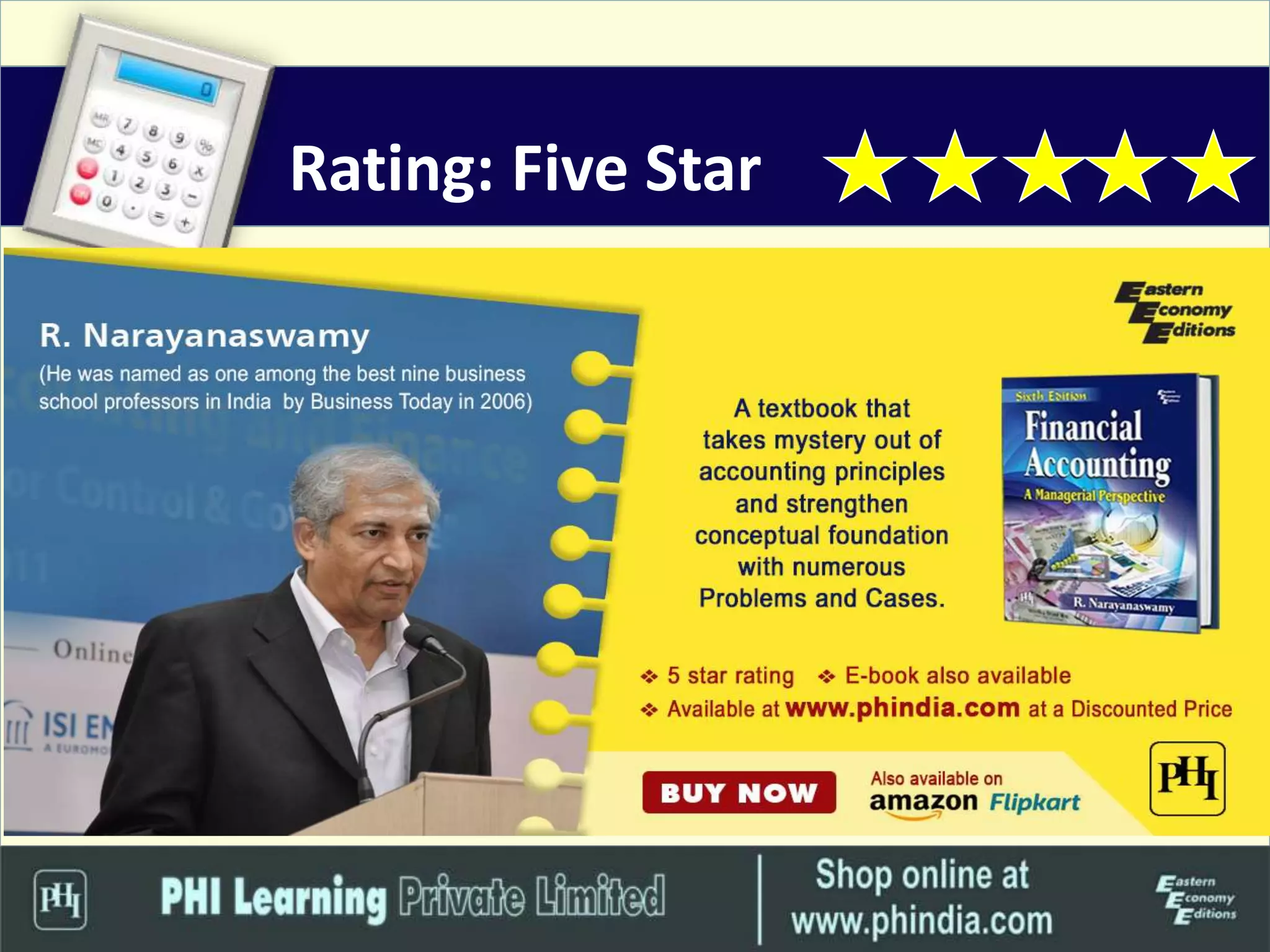 FINANCIAL ACCOUNTING A Managerial Perspective - PHI Learning | PPT