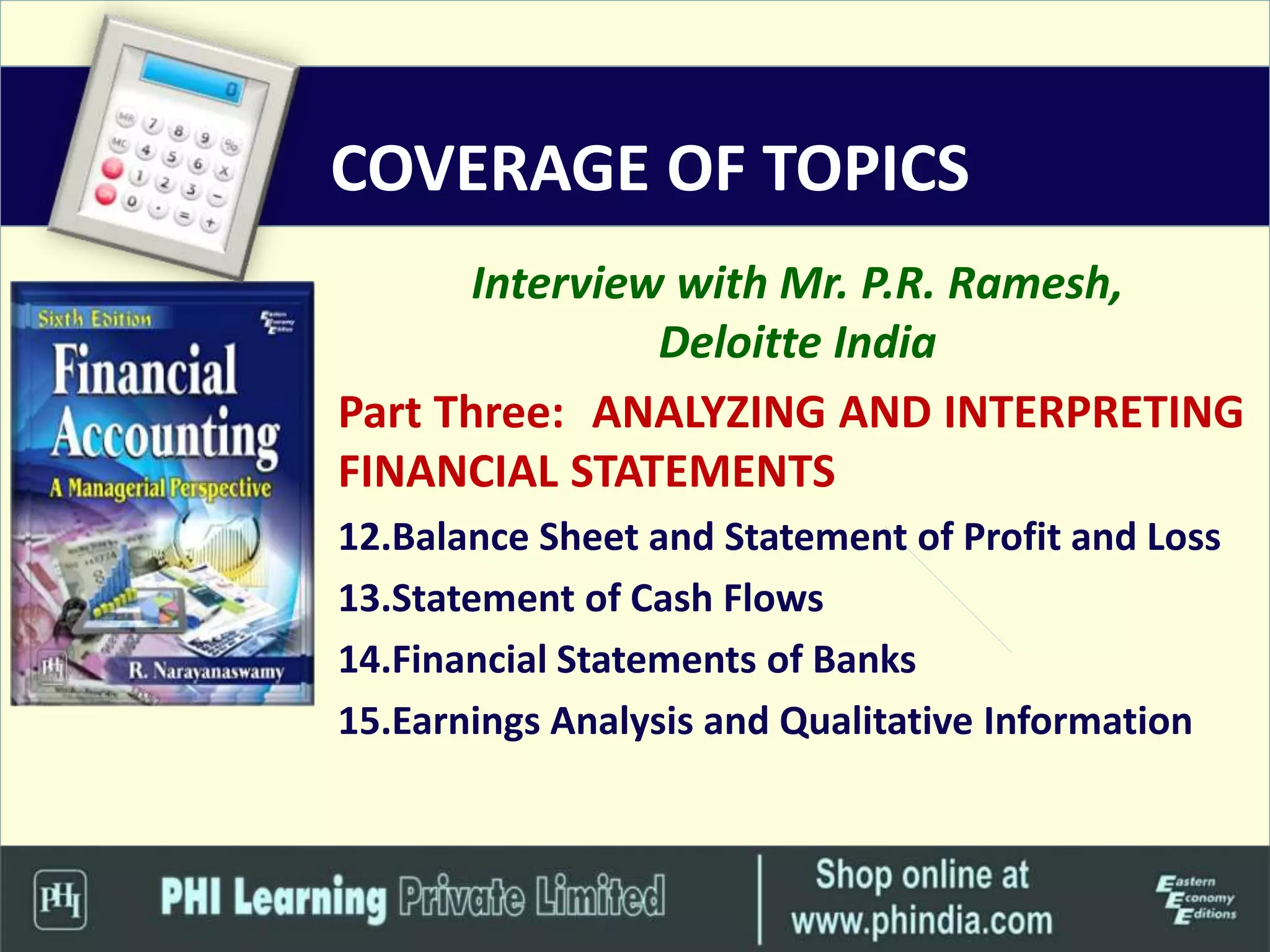 FINANCIAL ACCOUNTING A Managerial Perspective - PHI Learning | PPT