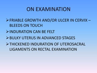 CARCINOMA CERVIX...PATHOLOGY, C/F, Ix | PPTX | Cancer | Diseases and ...