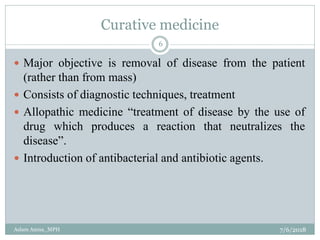 Distinction Between Development of Public Health and Medicine | PPT