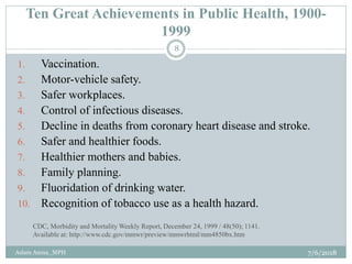Distinction Between Development of Public Health and Medicine | PPT