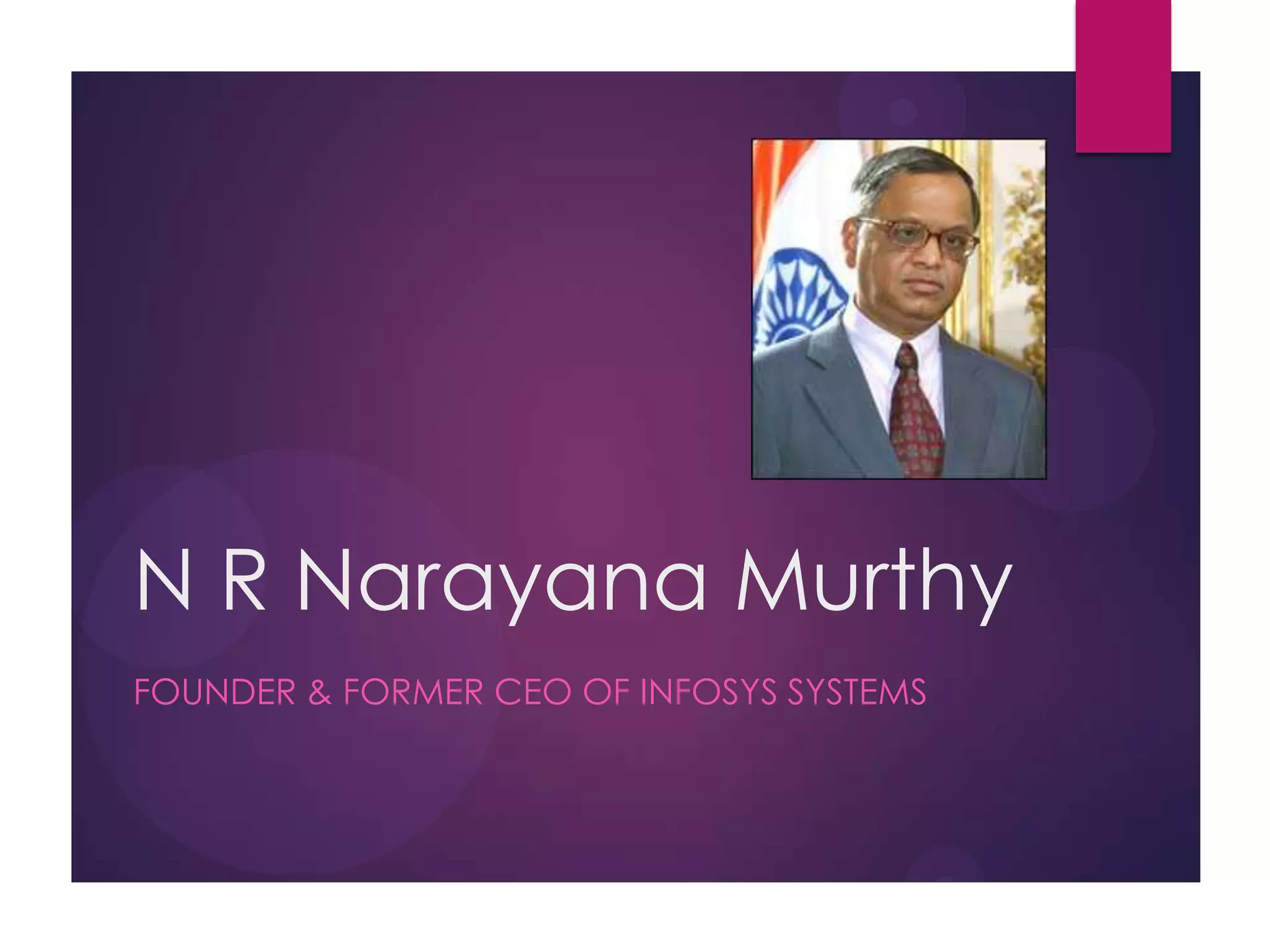 Narayan murthy | PPT