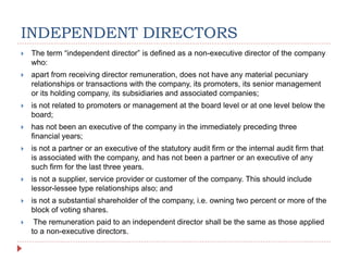 Narayan murthy report on corporate governance | PPTX