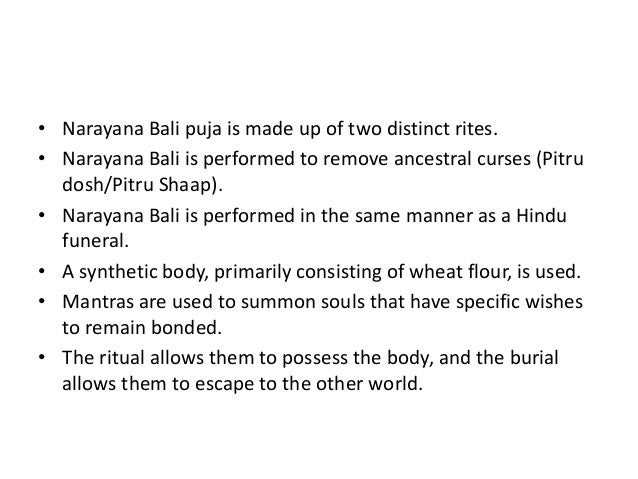 Narayan Nag Bali Importance and Procedures | PPTX | Hinduism | Religion ...