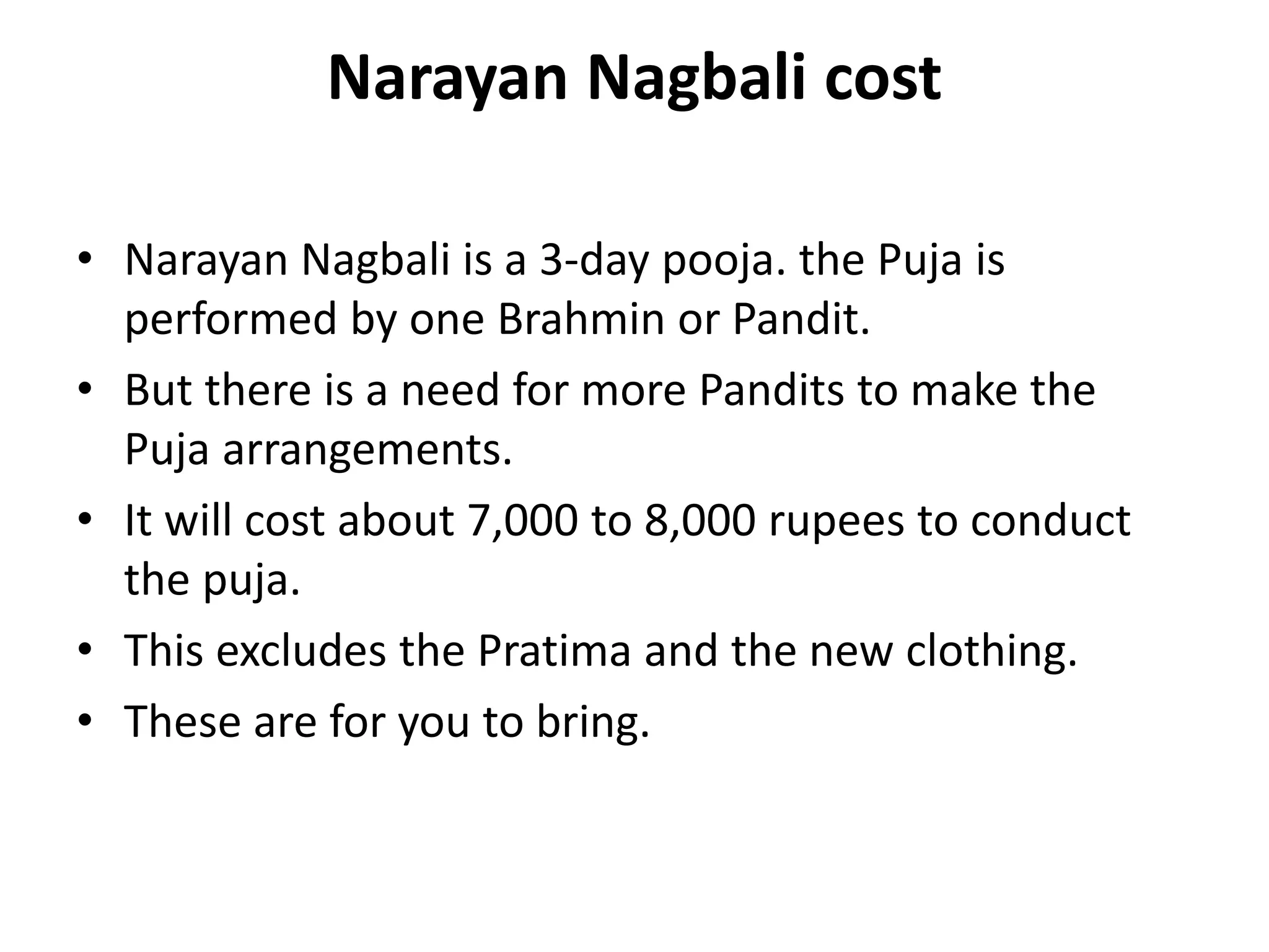 Narayan nag bali puja trimbakeshwar | PPTX