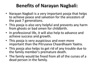 Narayan nag bali puja trimbakeshwar | PPTX