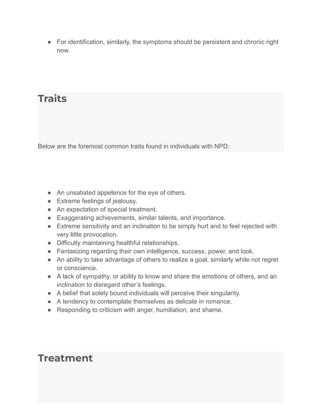 Understanding Narcissism: Causes, Symptoms, and Treatment | PDF