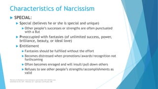 Working with the Narcissist and Their Significant Others | PPTX