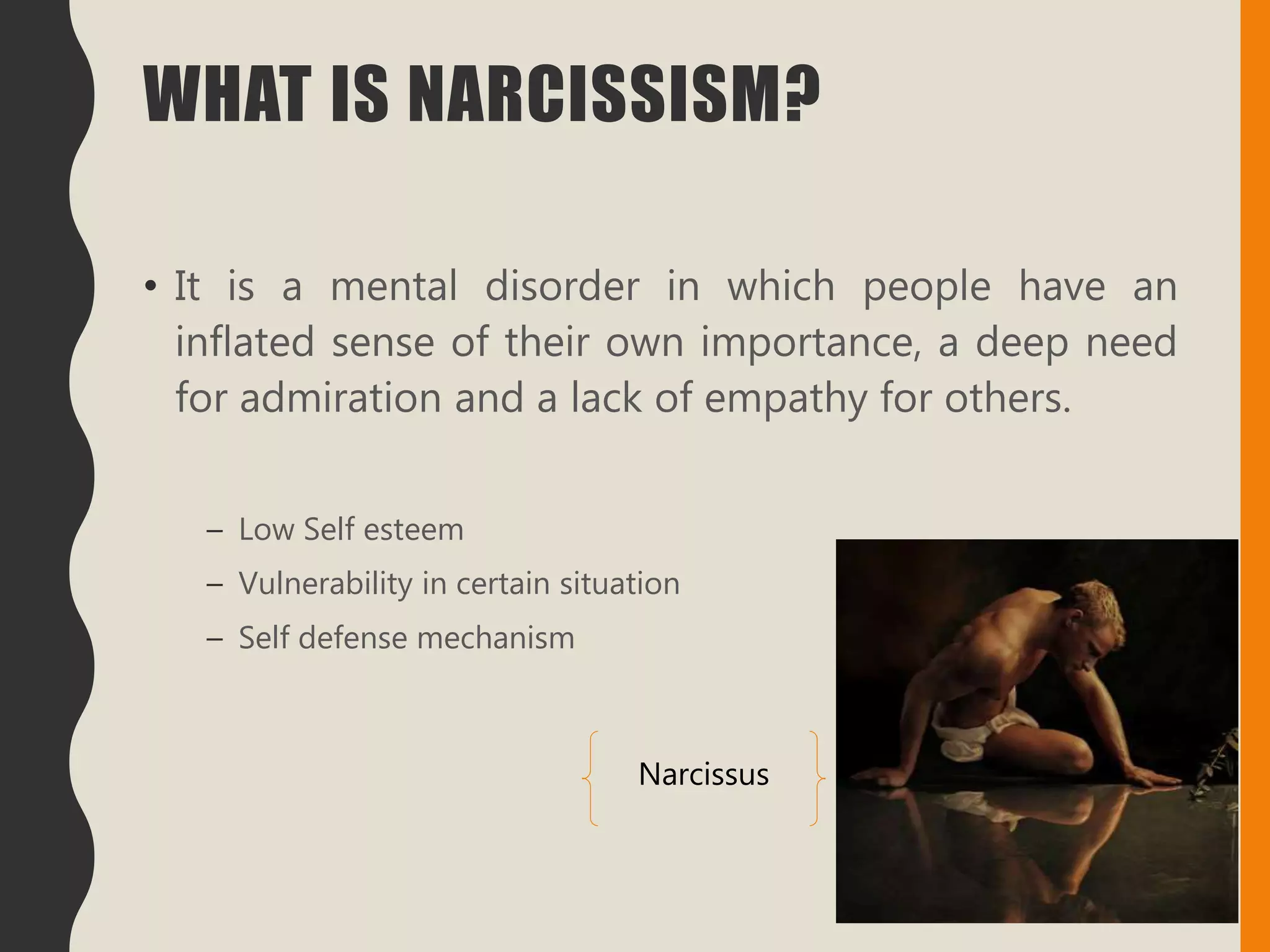 Narcissistic personality disorder | PPTX