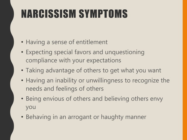 Narcissistic personality disorder | PPTX