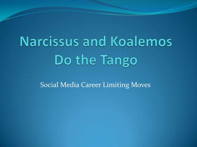 Narcissus and koalemos do the tango | PPTX