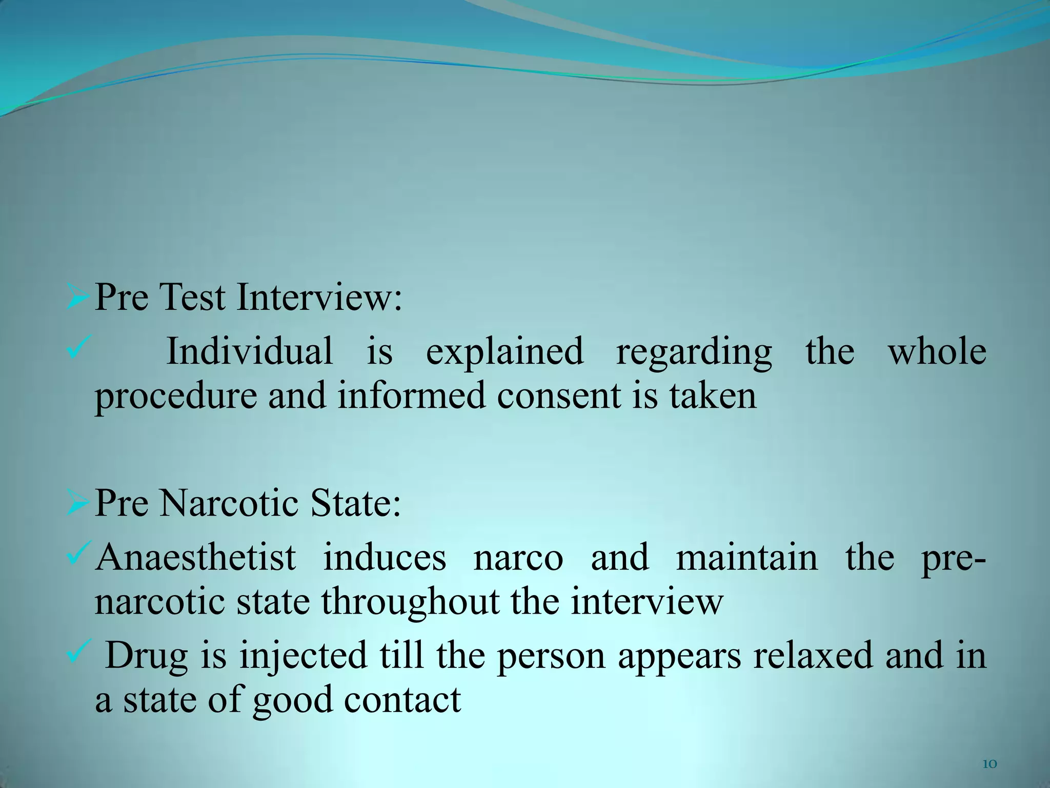 Narco analysis | PPTX