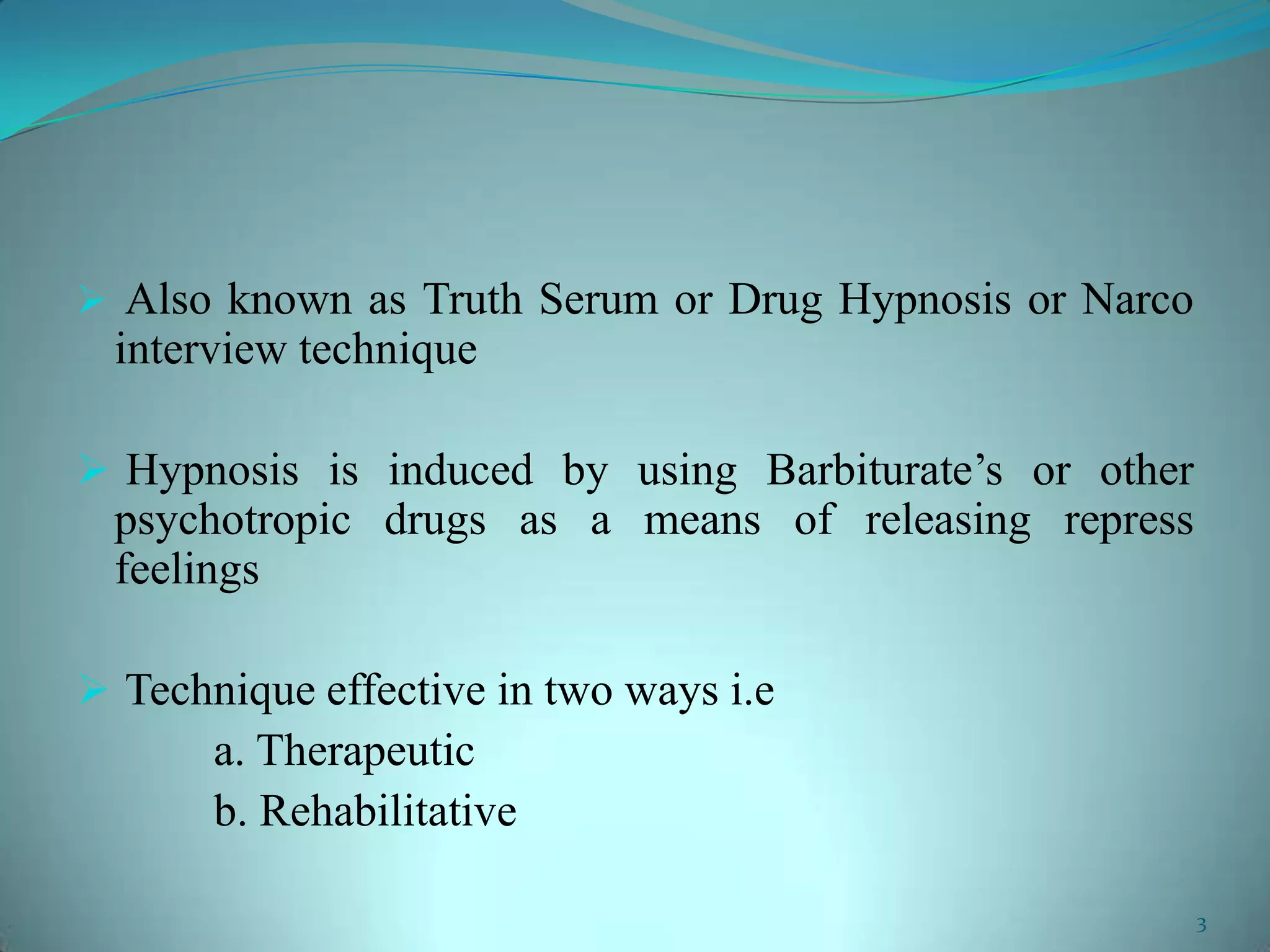 Narco analysis | PPTX