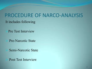 Narco analysis | PPTX