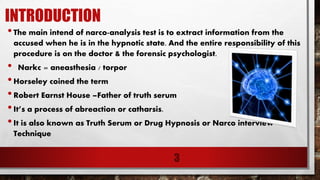 Narco analysis | PPTX