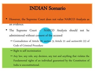 Narco analysis | PPTX
