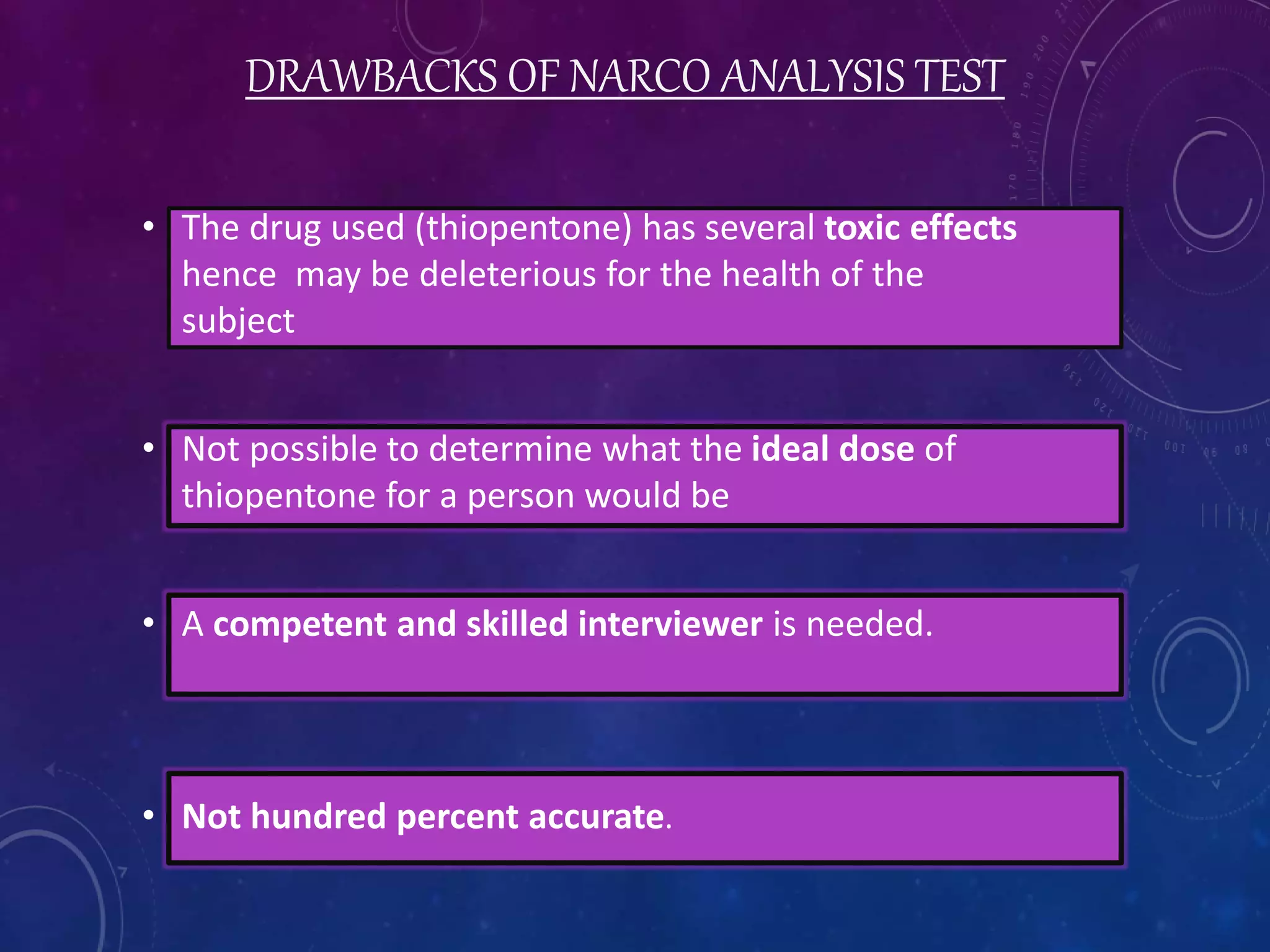 Narco analysis final ppt | PPTX