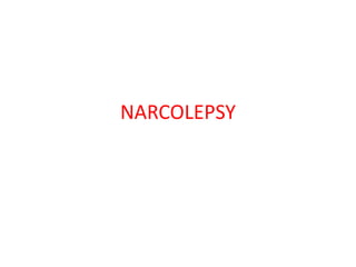 Narcolepsy | PPTX