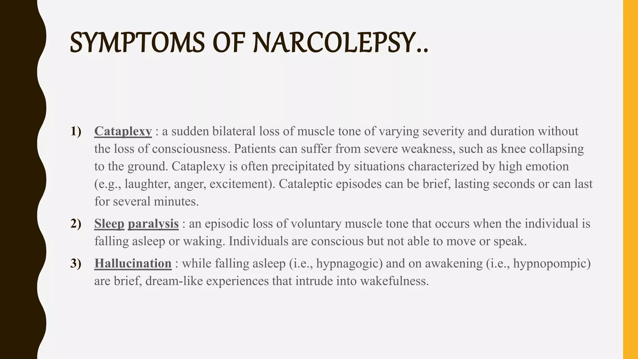 Narcolepsy | PPTX