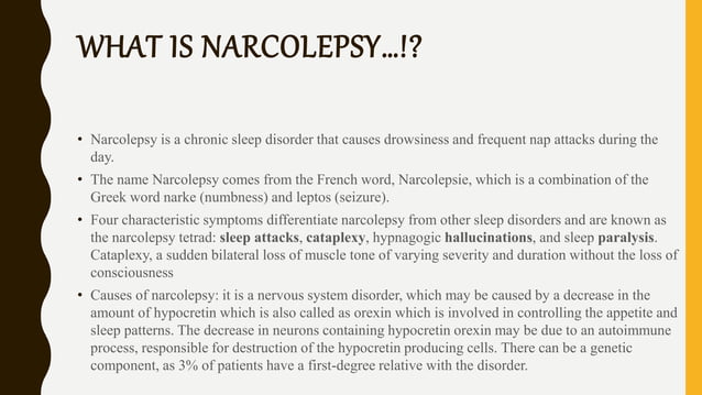 Narcolepsy | PPT