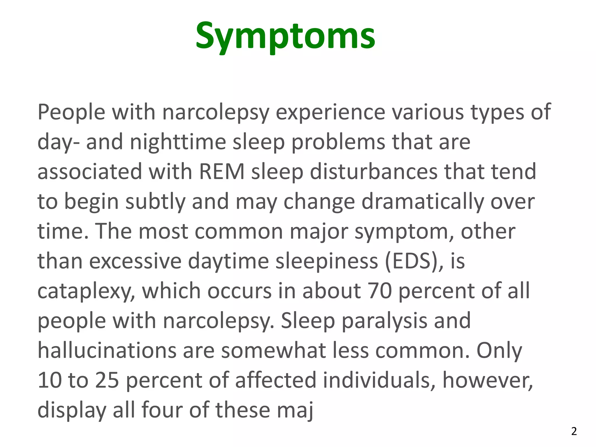 Narcolepsy | PPTX